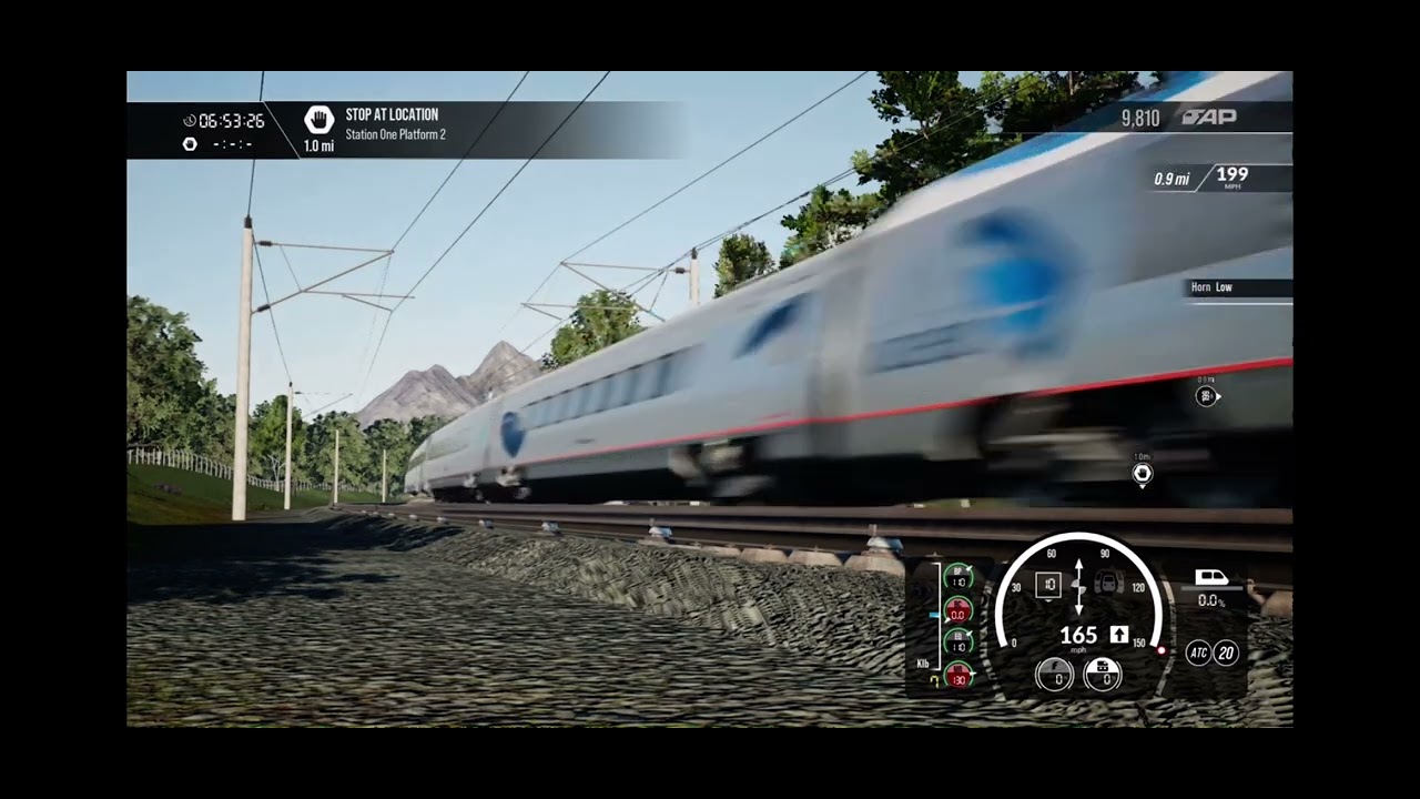 Amtrak Acela Express Train at 165 MPH! At TSW Training Center in Kenery ...
