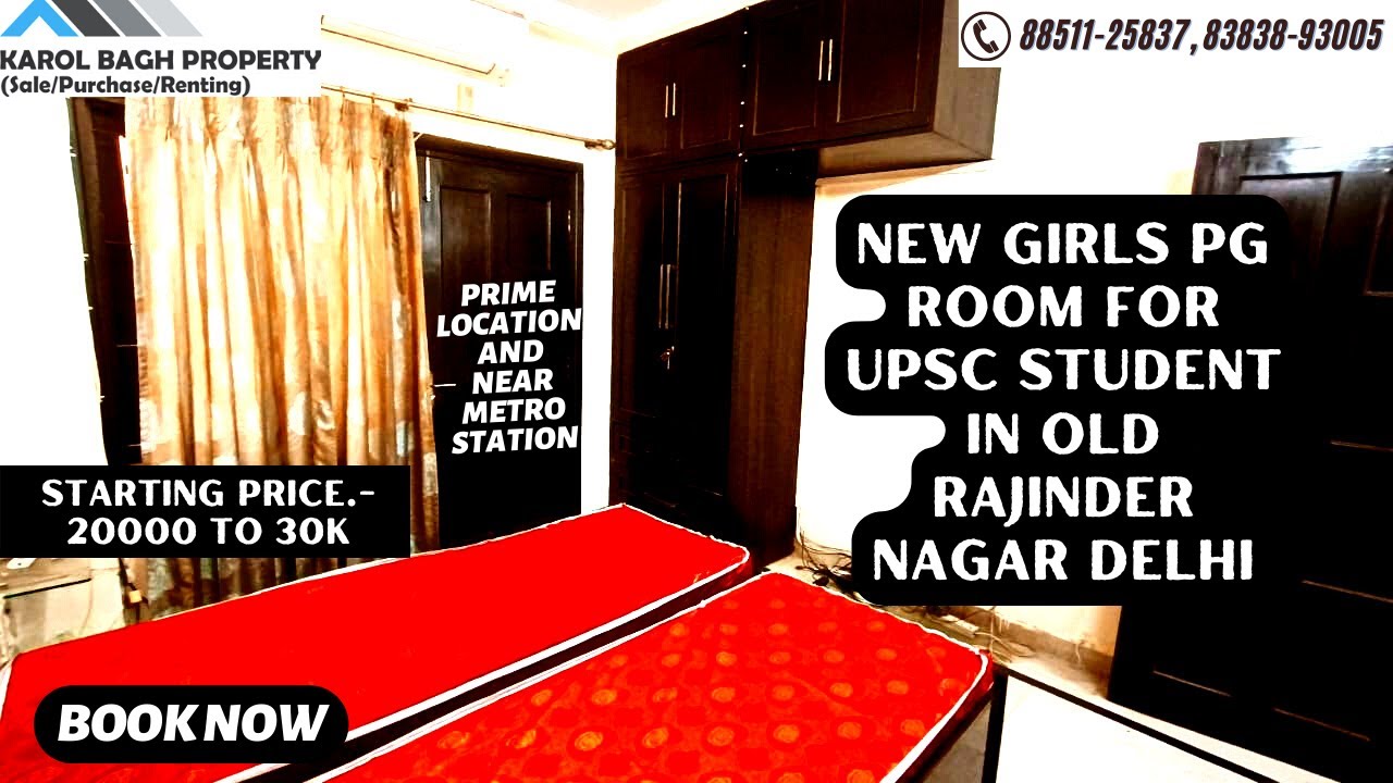 New Girls PG Room For UPSC Student In Old Rajinder Nagar | Which is the ...