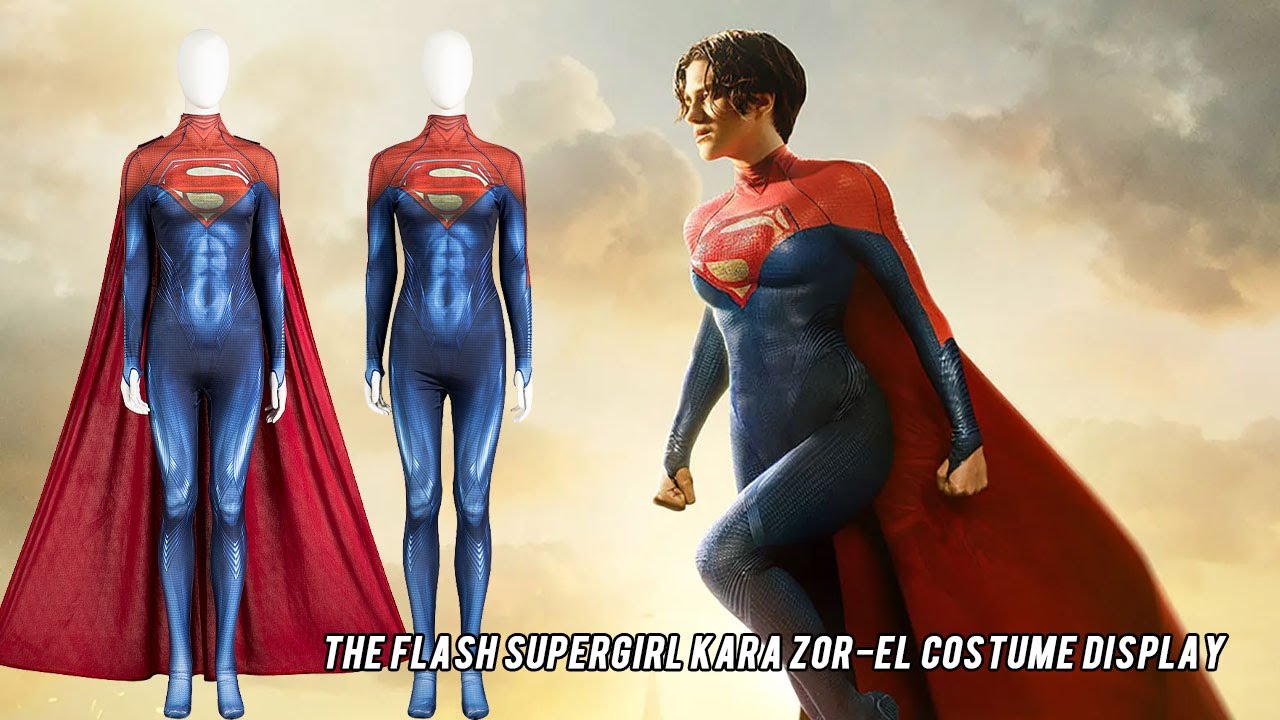 The Flash Supergirl Kara Zor-El Cosplay Costumes Display - YouTube