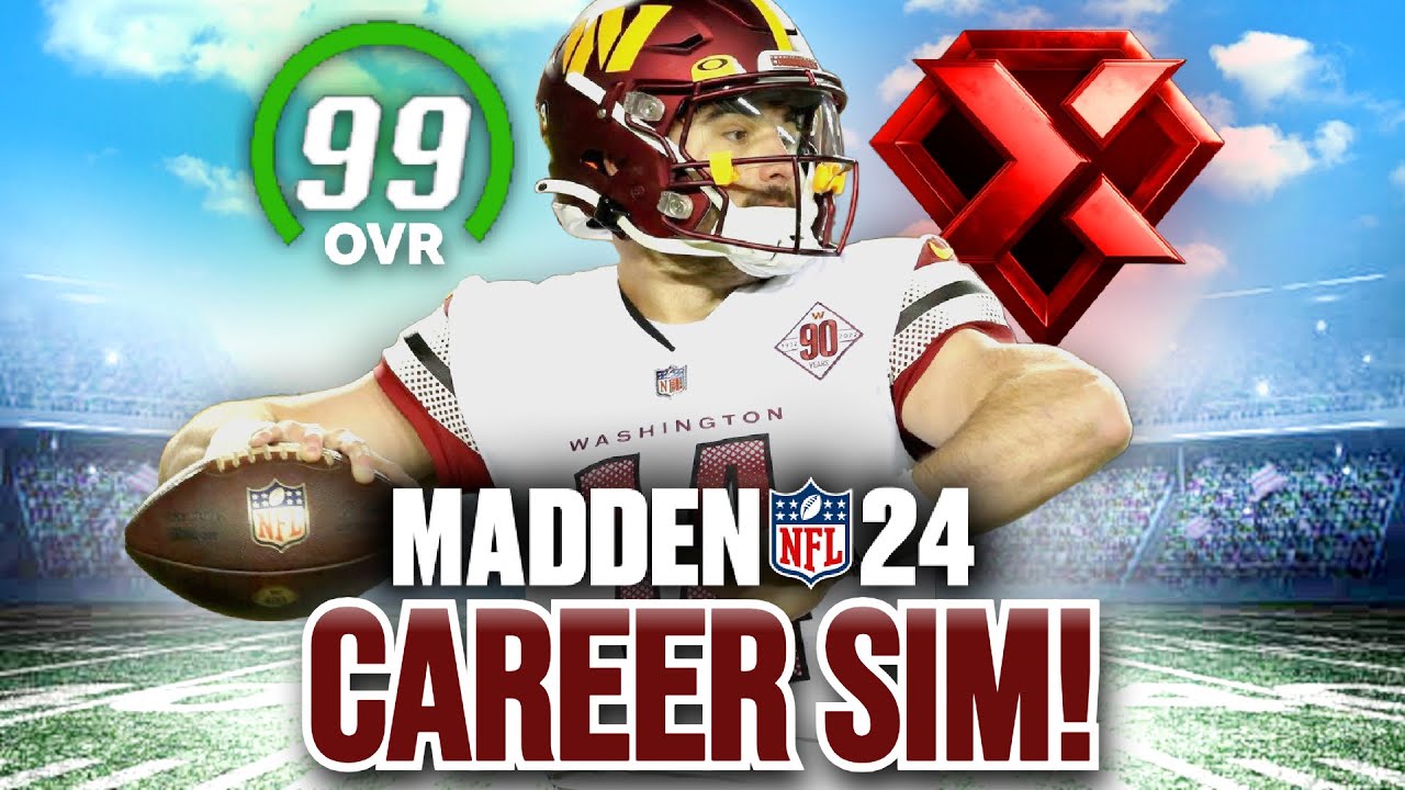Sam Howell Career Simulation in Madden 24 - YouTube