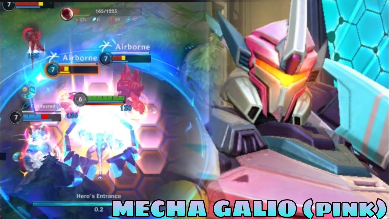 Wild Rift:MECHA GALIO CHROMA SKIN (PINK) FULL GAMEPLAY - YouTube
