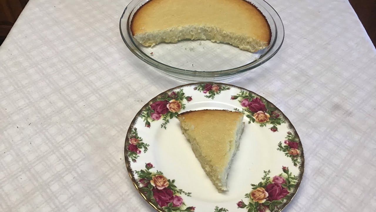 Crustless Coconut Macaroon Pie (gluten free and less sugar - YouTube