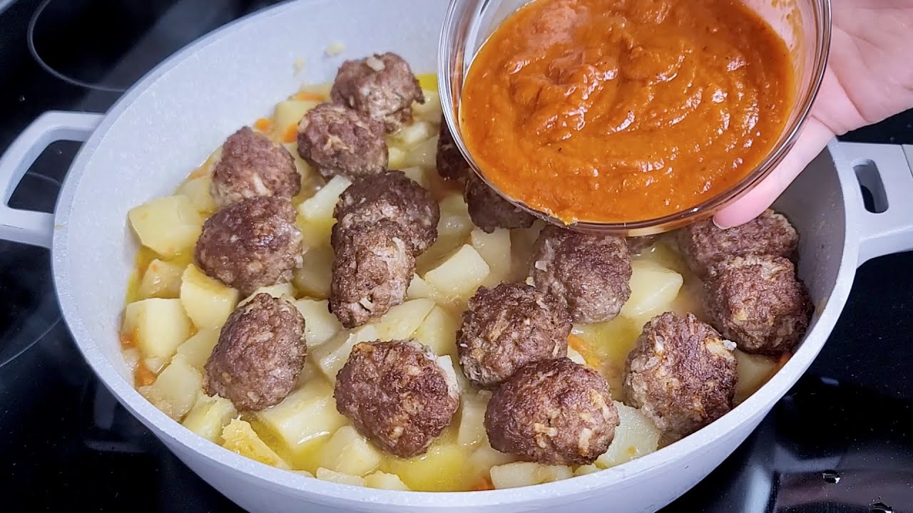 Juicy beef balls with potatoes taste just like I remember them from ...