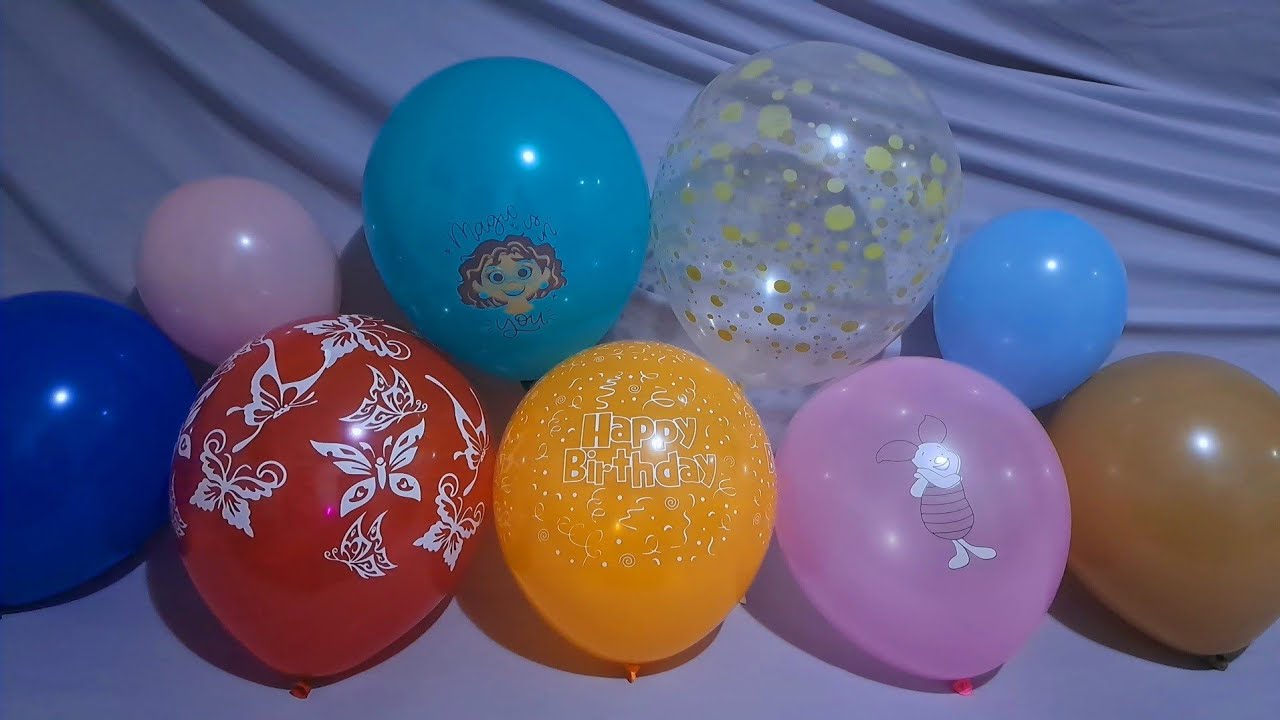 FUN BIRTHDAY BALLOONS POP PART 795!!! - YouTube