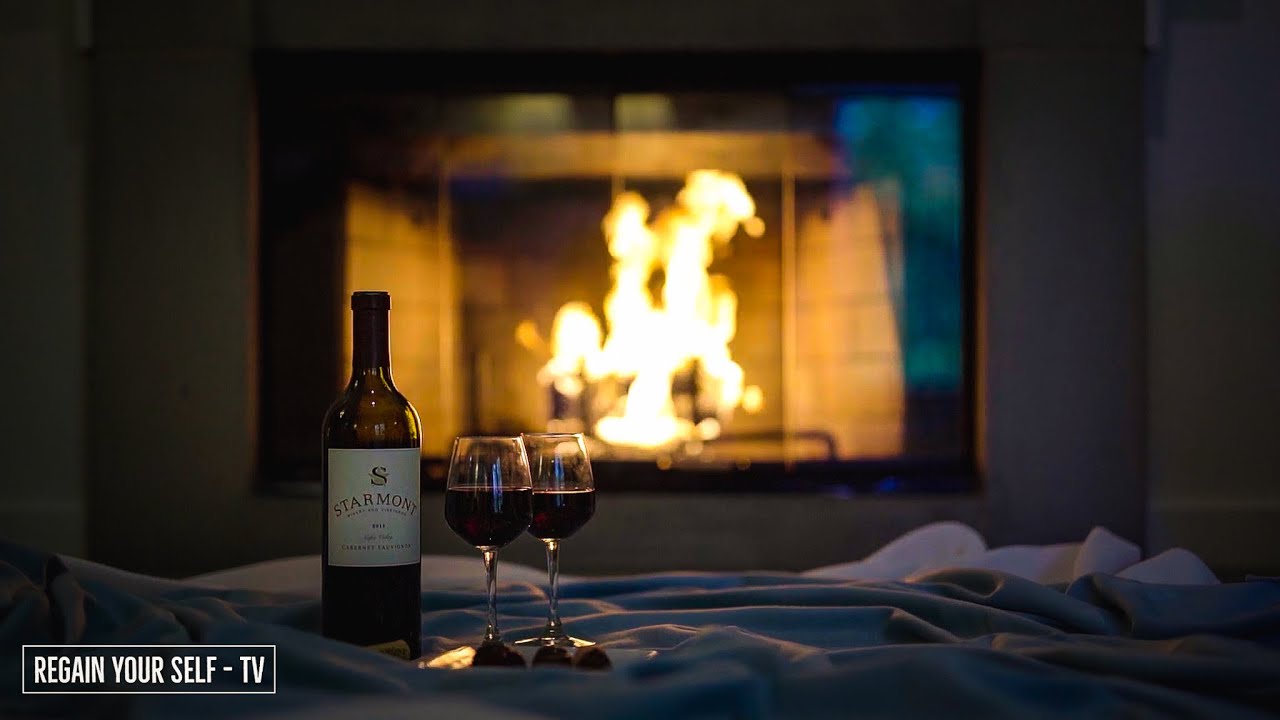 Cozy & Relaxing Fireplace with Burning Logs and Crackling Fire Sounds ...