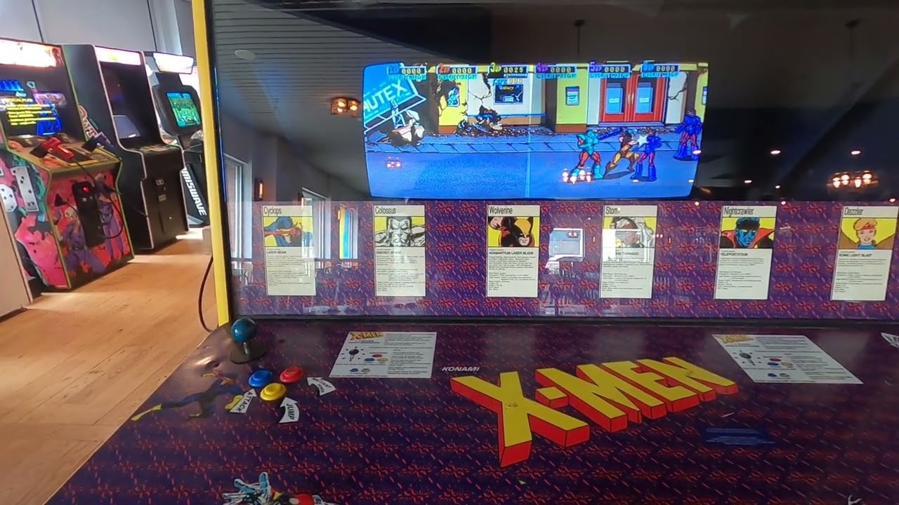 Xmen 6 player Arcade game - YouTube
