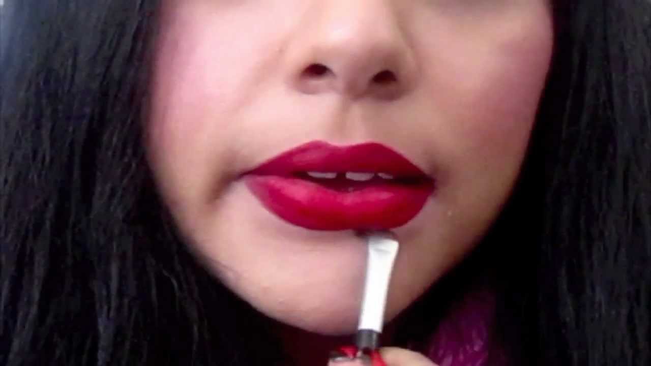 Fall Red Lips Makeup Tutorial - YouTube