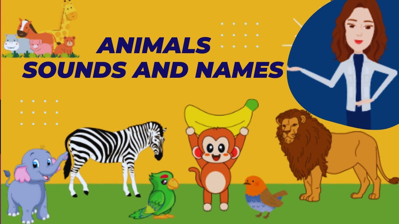 Animals Sounds and Names for kids|Animals|learning|Kidz World - YouTube