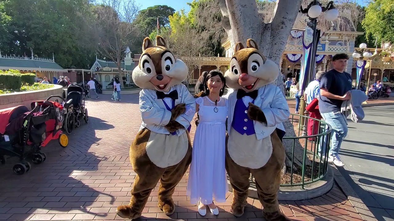 Princess Berry Violet meets Platinum Chip and Dale at Disneyland 2023 ...