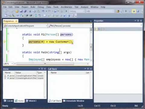 Visual C Sharp - How to use Covariance and Contravariance in VS 2010 Part 1 - YouTube