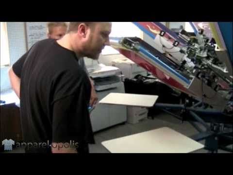 High Density 2 Color Foil Screen Print Technique - YouTube