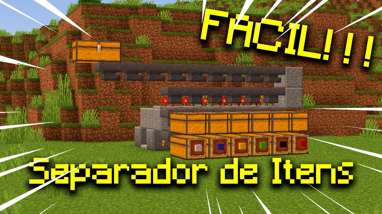 Como Fazer um SEPARADOR de ITENS FÁCIL no Minecraft 1.19 - YouTube