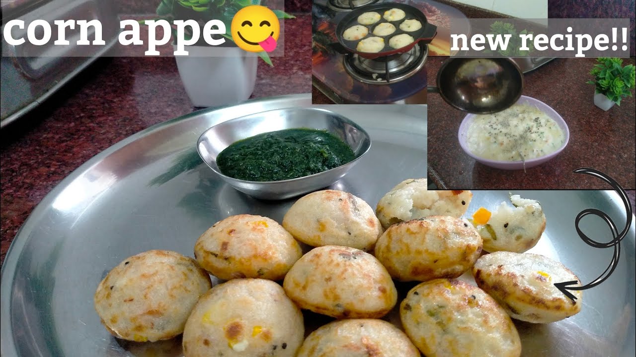 Simple easy and quick recipe || corn appe recipe - YouTube