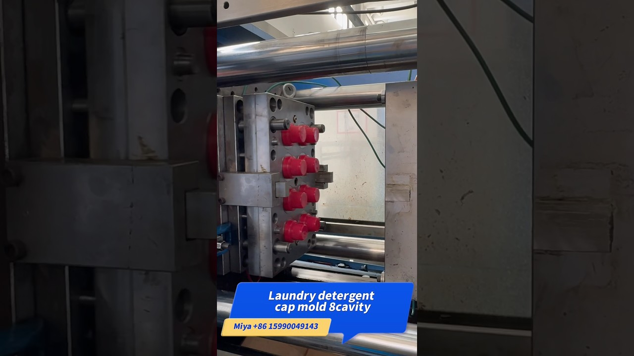 Laundry detergent cap injection mold 8cavity#cap #injection #mold# ...