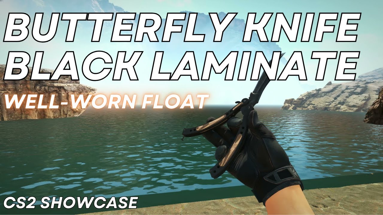 Butterfly Knife Black Laminate (Well-Worn) | CS2 Skin Showcase #989 ...