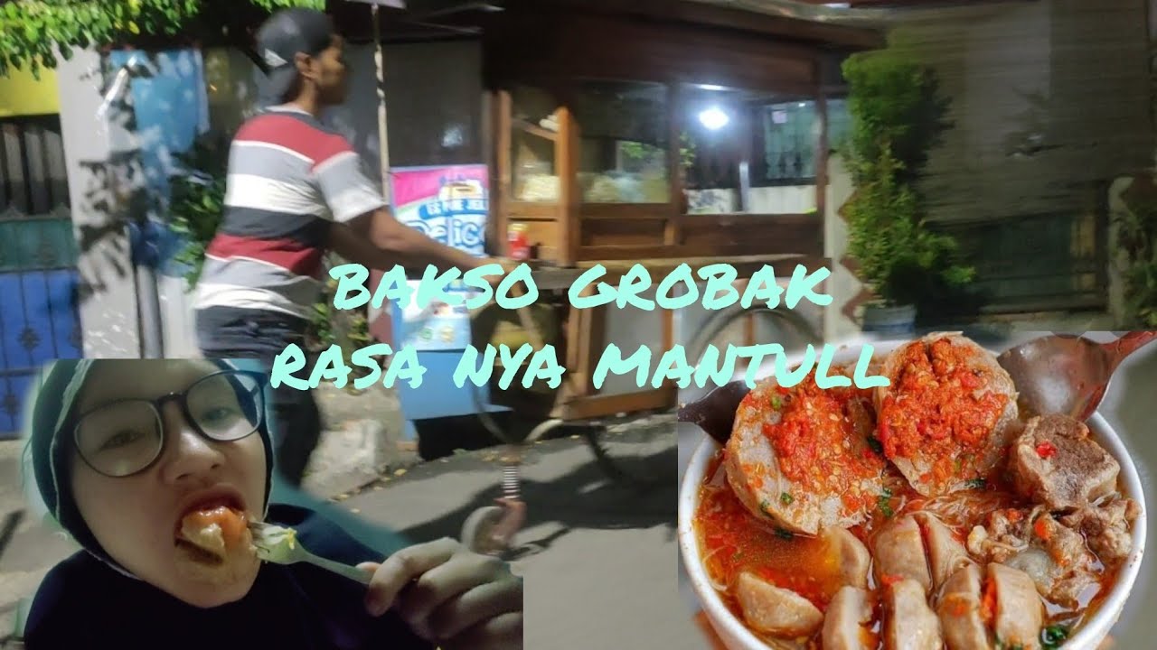 makan bakso grobak rasa nya enak harga murah. - YouTube