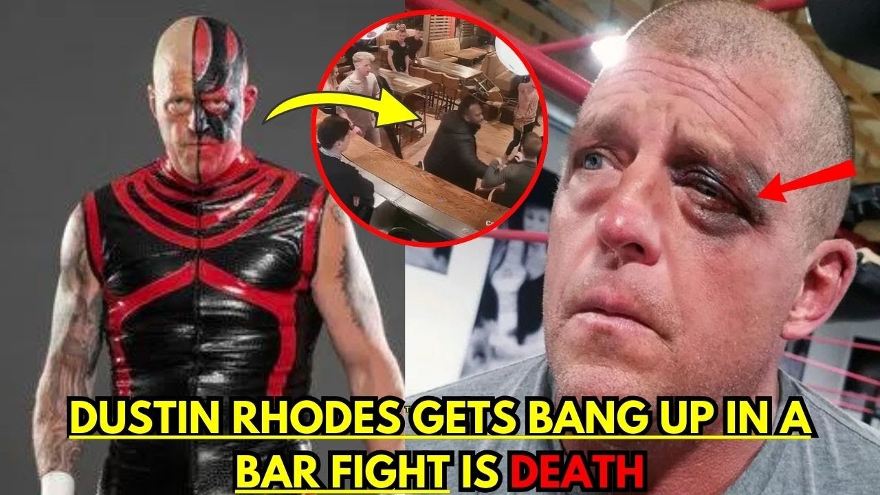 BAD RHODES!🛑 WWE SUPER STAR DUSTIN RHODES GETS BANG UP IN A BAR FIGHT ...
