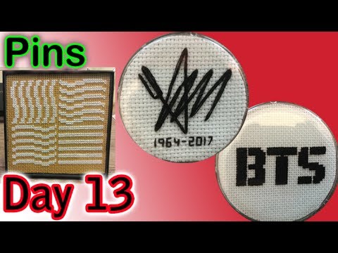 Flosstube - Pins BTS and Chris Cornell Signature - Day 13 - YouTube