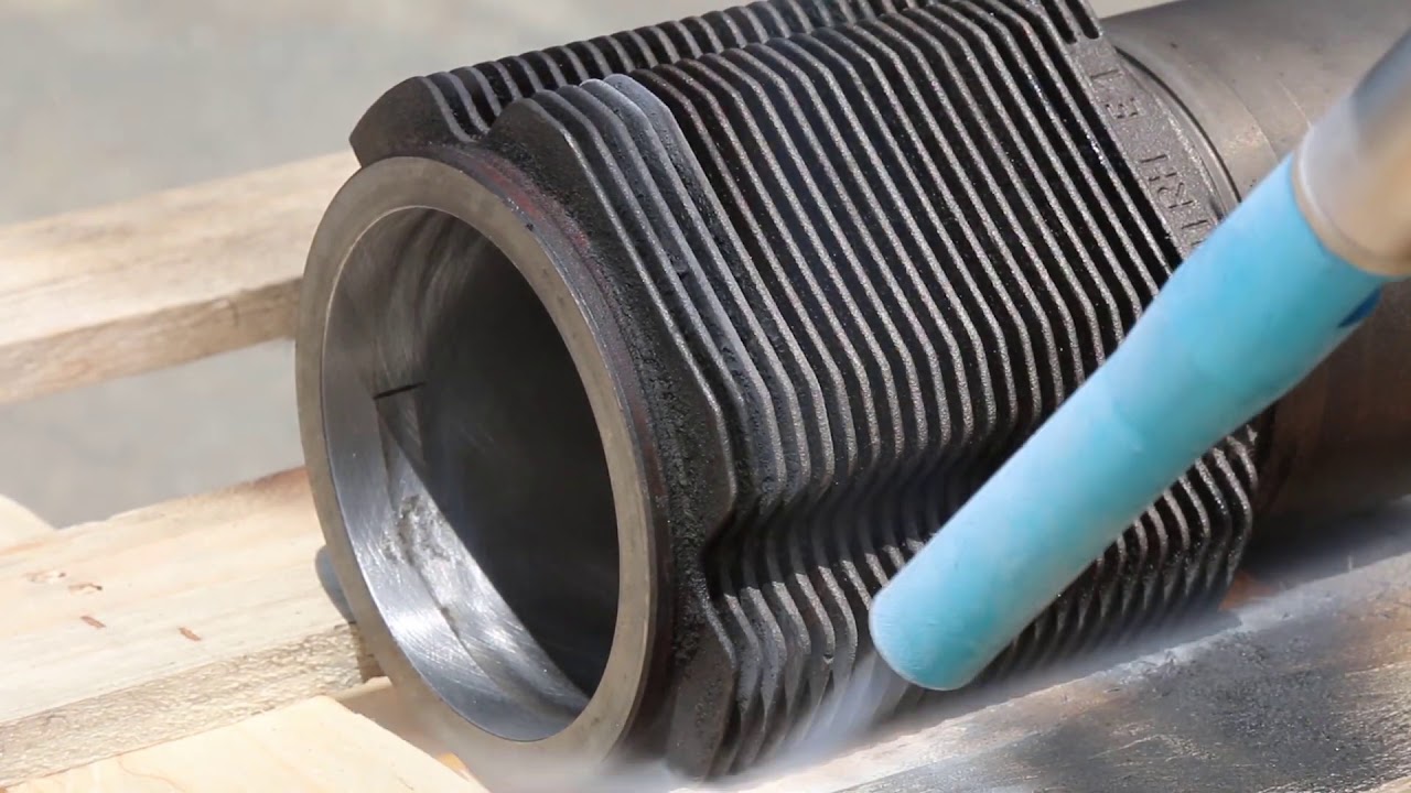 Cylinder degreasing SMART HD Dry Ice Blasting - YouTube