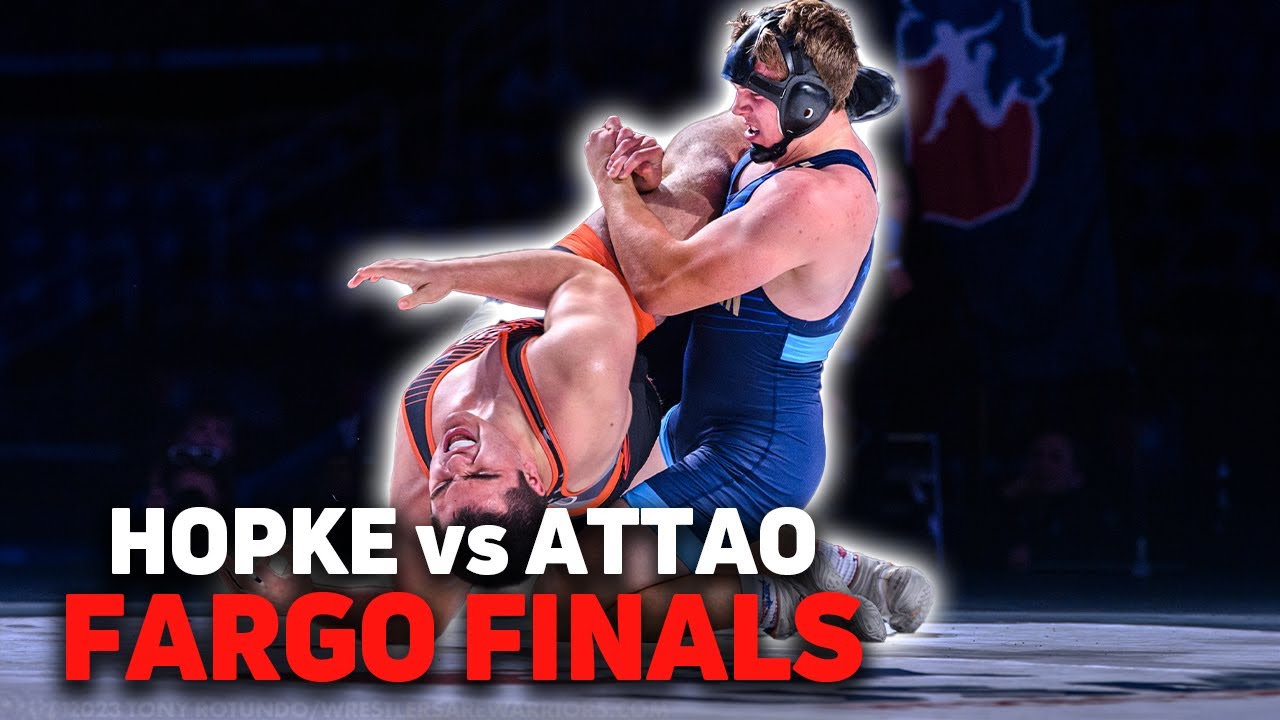 285lbs Fargo Final - Aden Attao, ID vs Koy Hopke, WI | 2023 Fargo - YouTube
