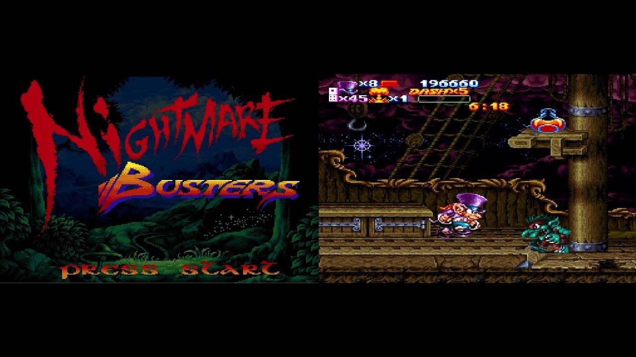 Nightmare Busters (Unreleased + Bug Fix) SNES - Walkthrough - YouTube