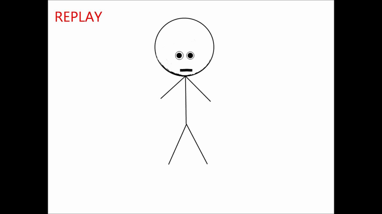 A Stickman Whose Head Gets Bigger and Bigger then Pops - YouTube