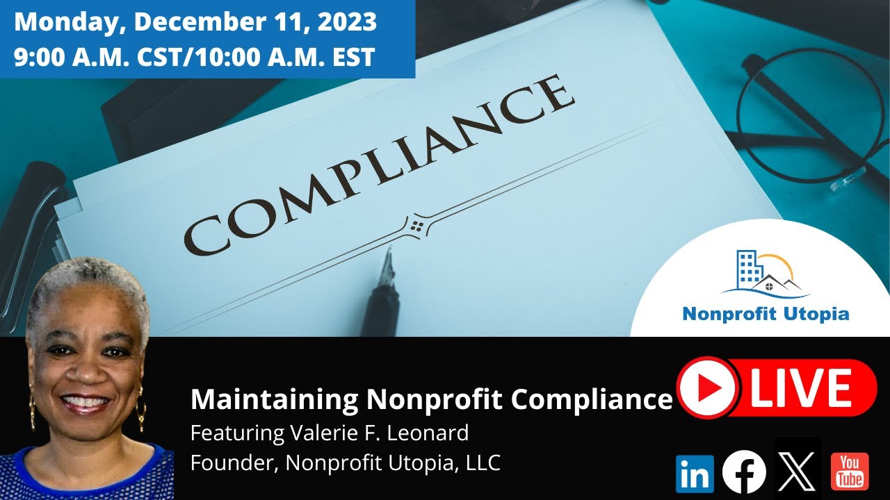 Maintaining Nonprofit Compliance - YouTube