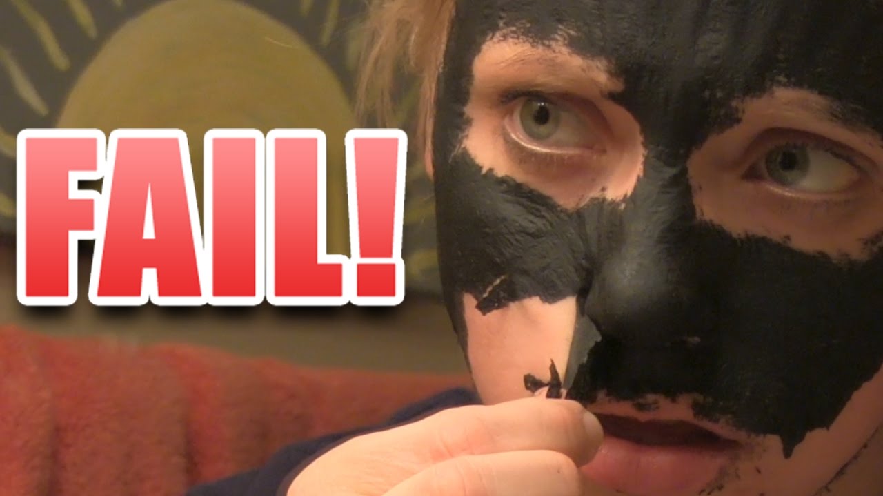 CHARCOAL GLUE FACE MASK FAIL - YouTube