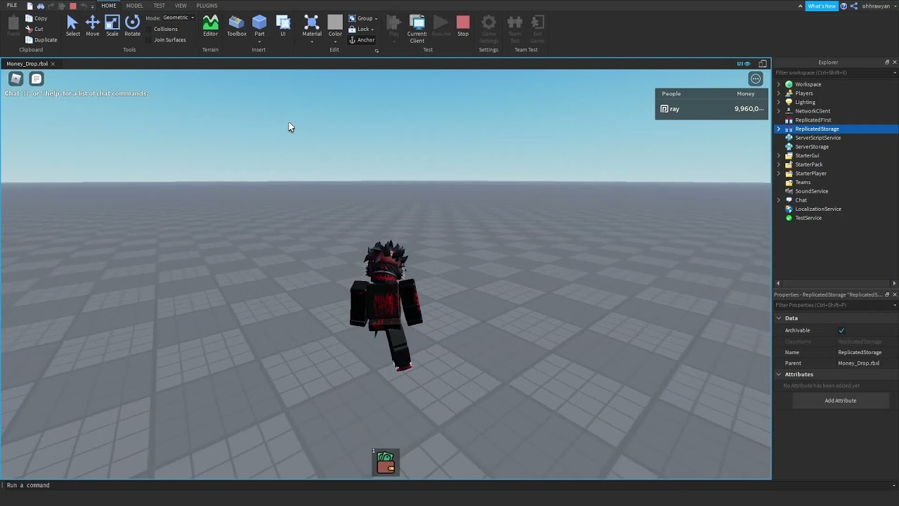 Leaking cash system + wallet drop (Da Hood) - YouTube