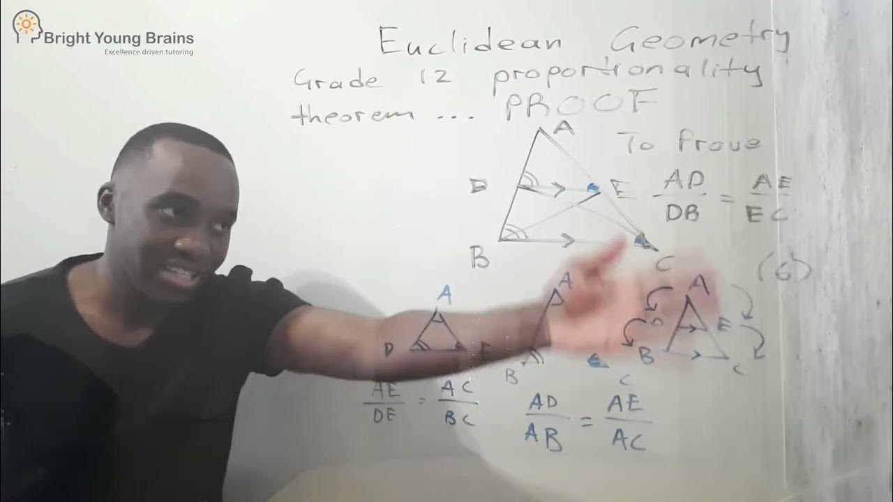 Proportionality theorem Grade 12, Euclidean Geometry - YouTube