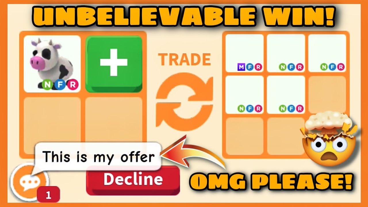 UNBELIEVABLE TRADE FOR MY NEON COW!!🤯🤯 THEY OFFERED MEGA WITH 4 NEONS ...