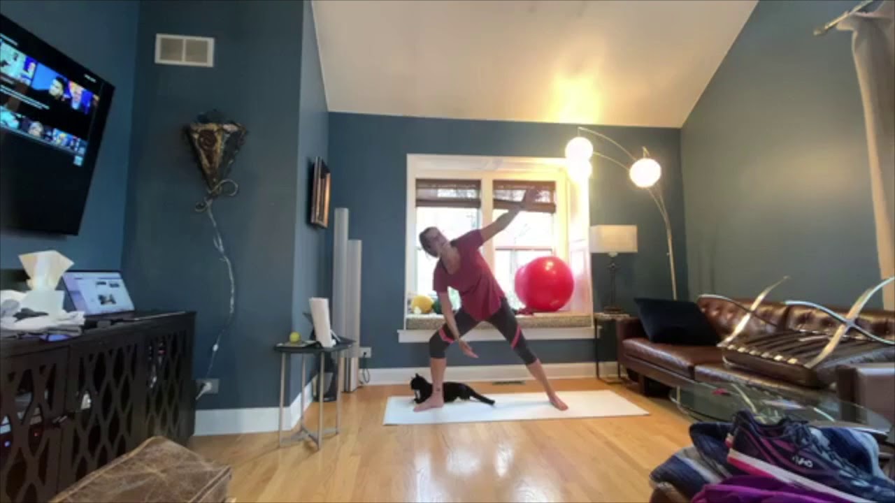 Live: Yoga and Stretch on the Ball - YouTube