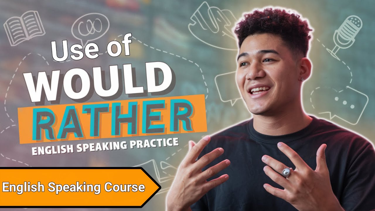 Use of "would rather" || English speaking practice #english - YouTube
