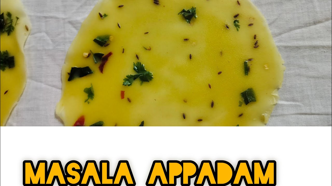 HOW TO MAKE 🏡 MADE MASALA APPADAM RECIPE 👌 lAmma vanta channel 👨‍🍳 lby ...