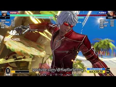 KOF XV New Patch 2.42 K' Stun TOD 100% 91 Hit Corner Combo (Quick Max; Late Blue Max) - YouTube