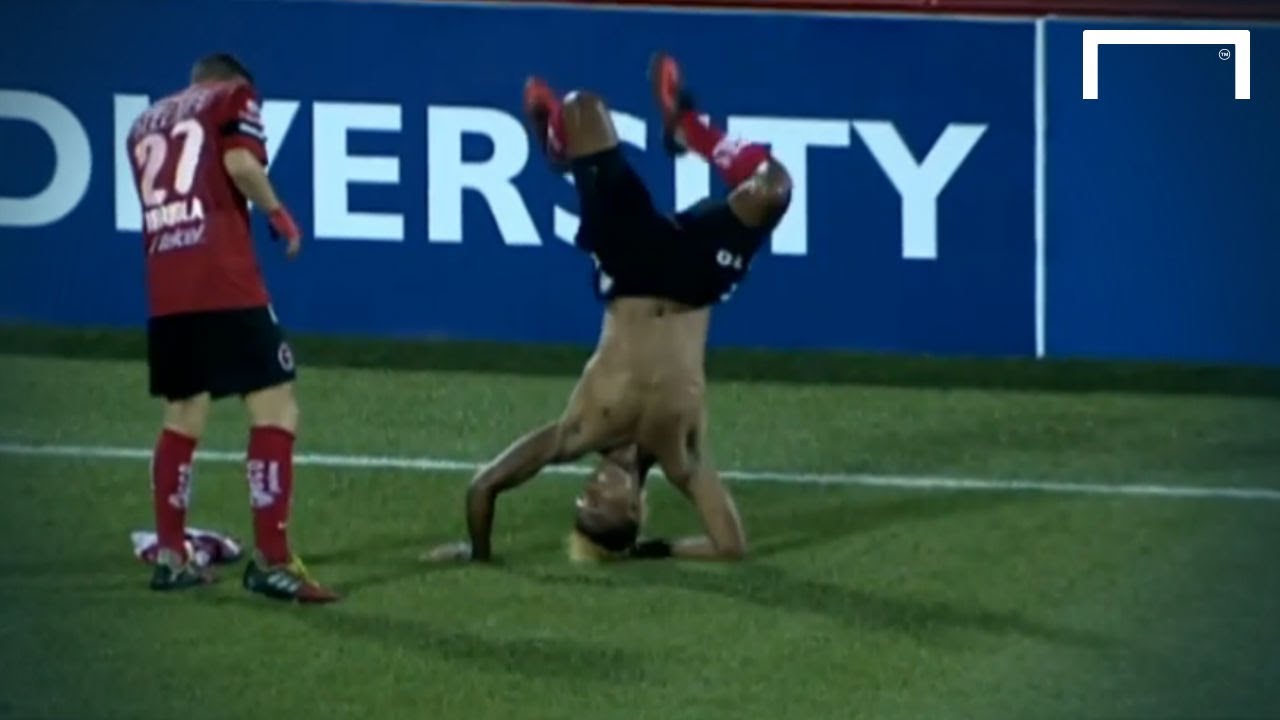 Breakdance football celebration - YouTube