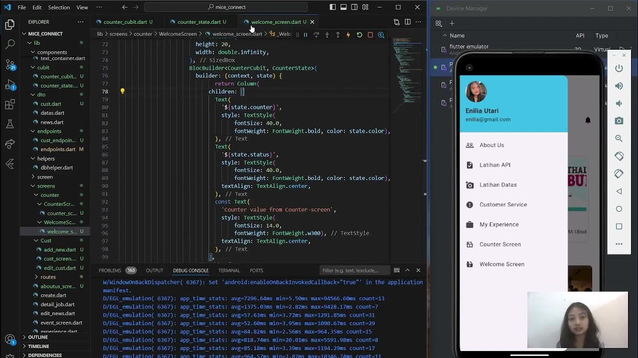 PEMROGRAMAN MOBILE - Task Bloc (Cubit) - CounterCubit - YouTube