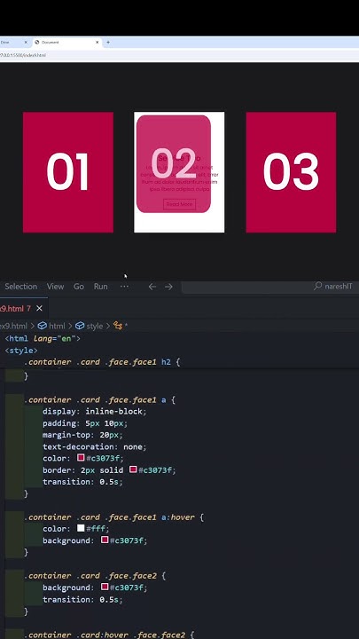 Hover effect of Card using gsap #coding #shorts #html5 #css3 🧑‍💻💯 - YouTube