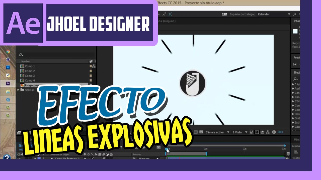 Efecto Lineas Explosivas - After Effects Tutorial - YouTube