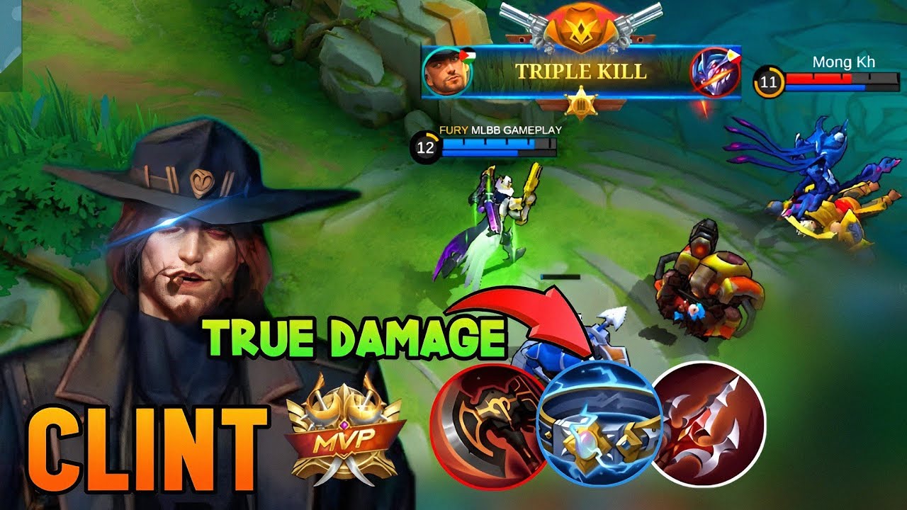 WTF DMG!🔥 CLINT TRUE DAMAGE BUILD 2024 | CLINT BEST BUILD 2024 ~ MLBB ...