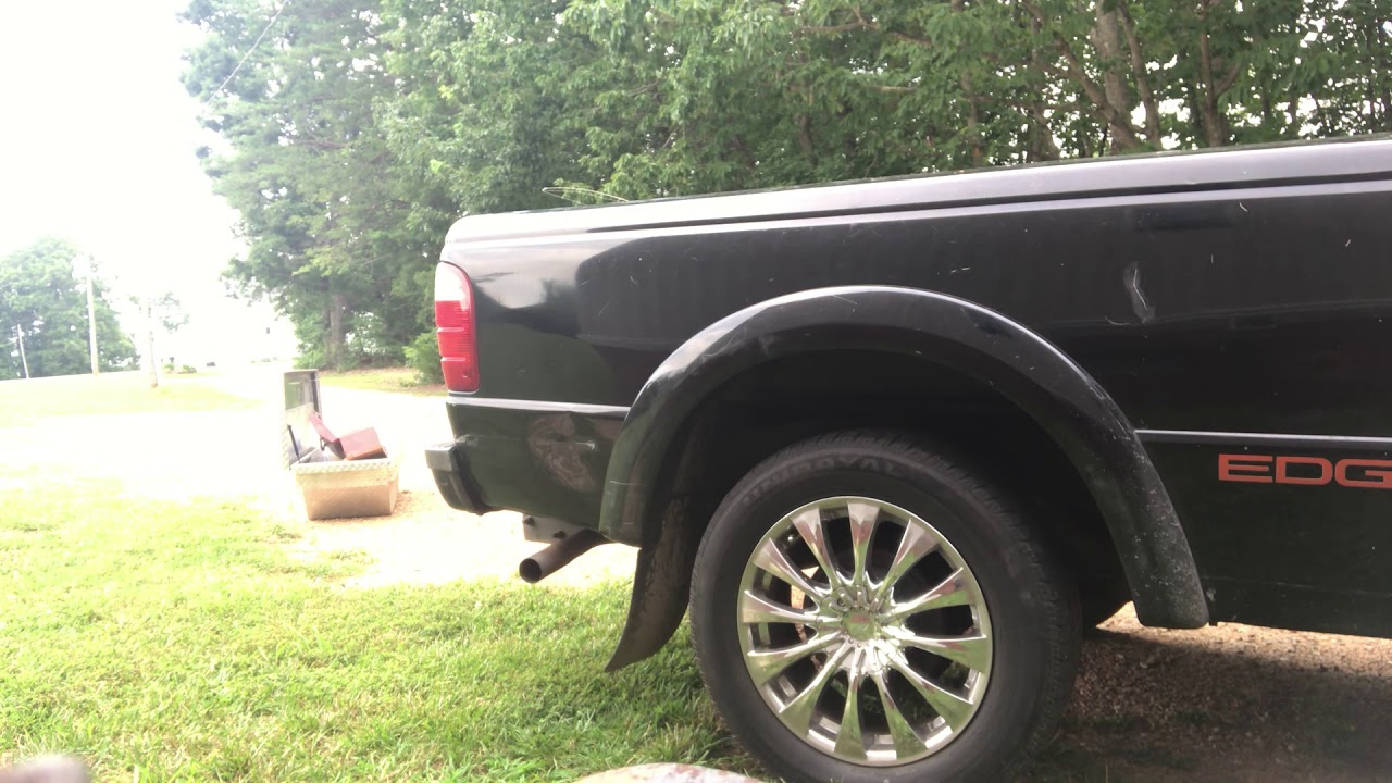 02 ford ranger muffler delete - YouTube