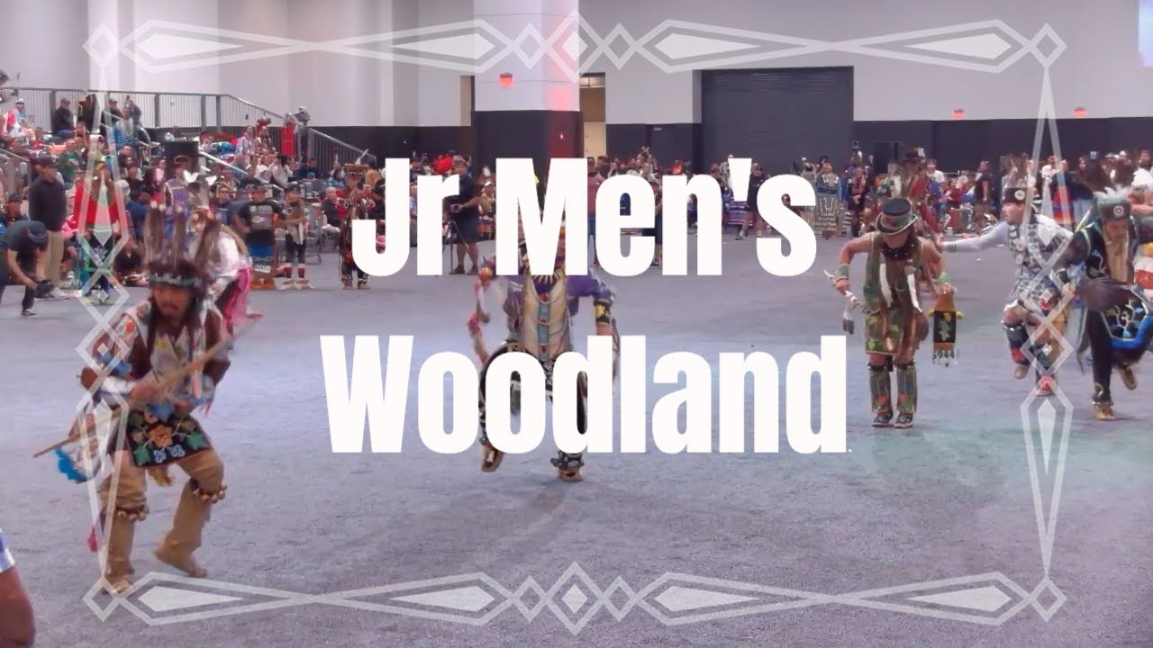 Jr Men's Woodland - 2024 Hunting Moon Pow Wow - Powwows.com - YouTube