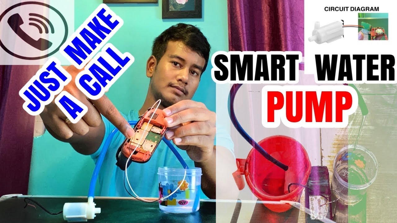 Smart Water Pump | Switch less - Mobile Working - YouTube