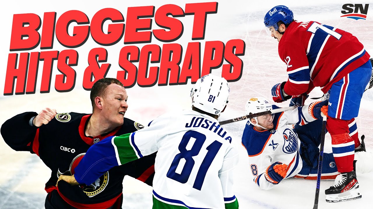 BIGGEST Hits and Scraps of the NHL Season...So Far - YouTube