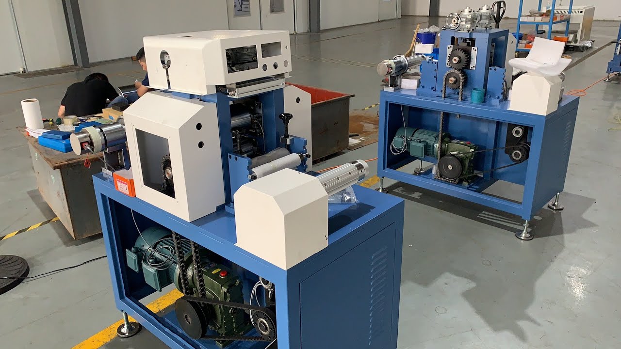 Ptfe oriented film calender machine - YouTube