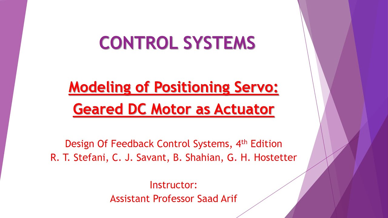 Modeling of Geared DC Motor || Positioning Servo System - YouTube