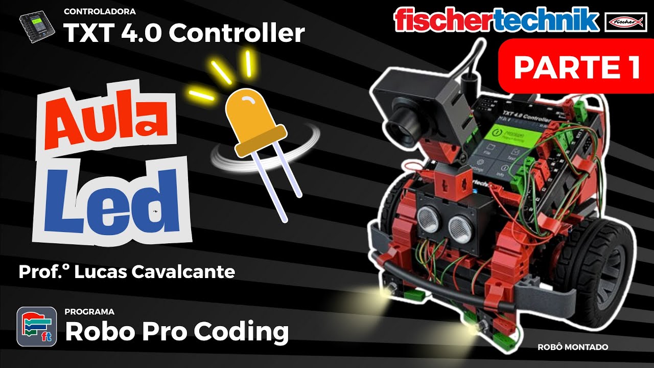AULA 10 - LED SOMENTE (PARTE 1) ROBO PRO CODING - YouTube