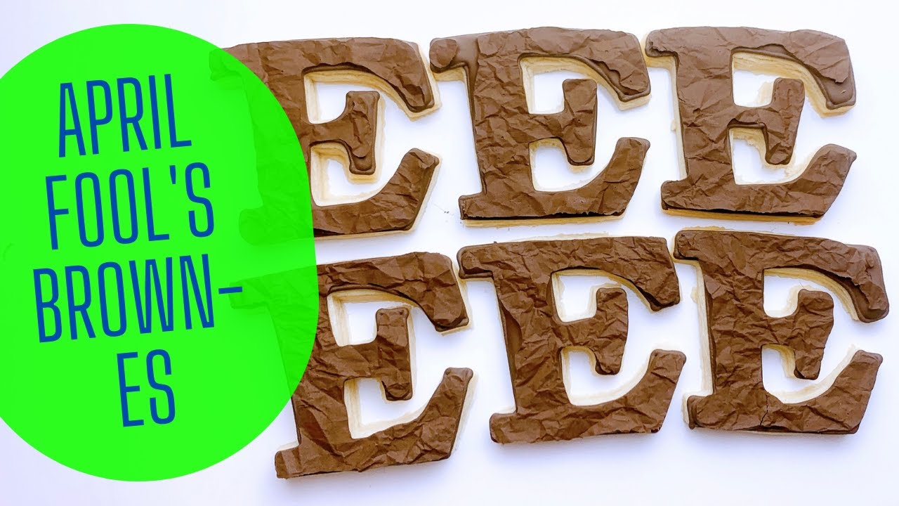 Easy April Fool's Brown Es | Baking With Liv - YouTube