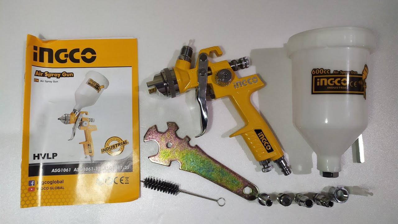 SPRAYGUN INGCO HVLP NOZZLE 1.4 MM 2021 - YouTube