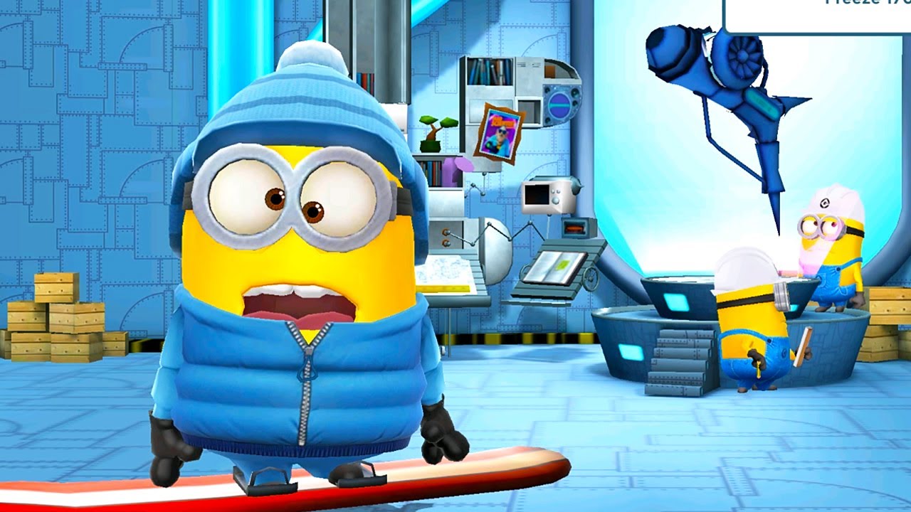 Minion rush lvl 997 - Freeze 350 objects with Snowboarder in Arctic ...
